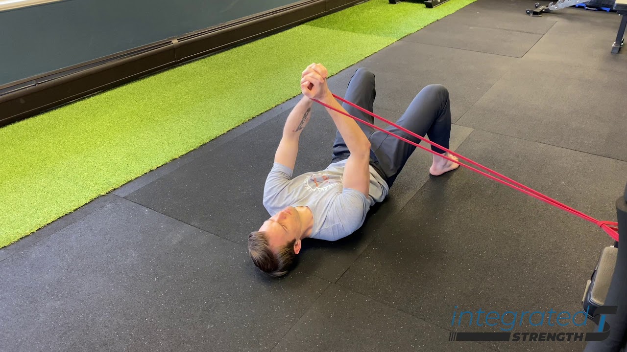 Supine Pallof Press - YouTube