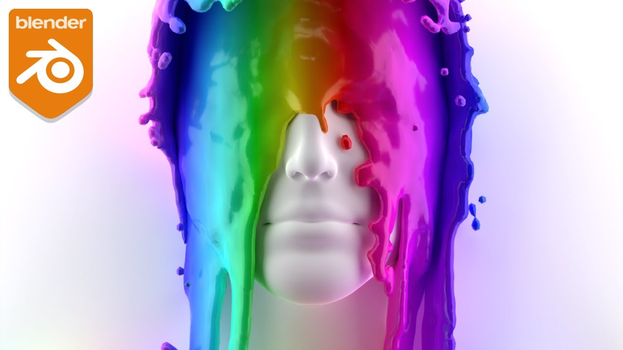 Abstract "COLORFUL SPLASH" Effect In Blender 3D - YouTube