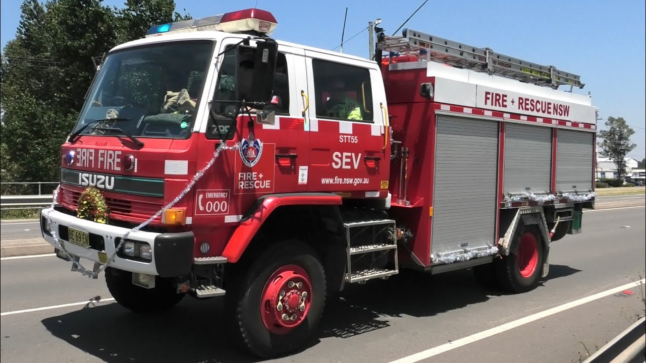 FRNSW - Hazmat Tanker 455 RUTHERFORD (SEV STT55) Responding - YouTube