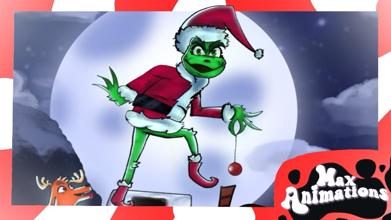 Drawing The Jim Carrey Grinch Poster In My Style Speed Draw - Max ...