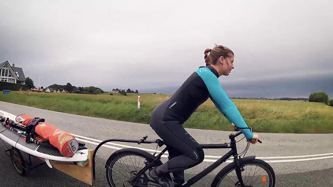 Anna windsurfer / Knebel Vig - YouTube