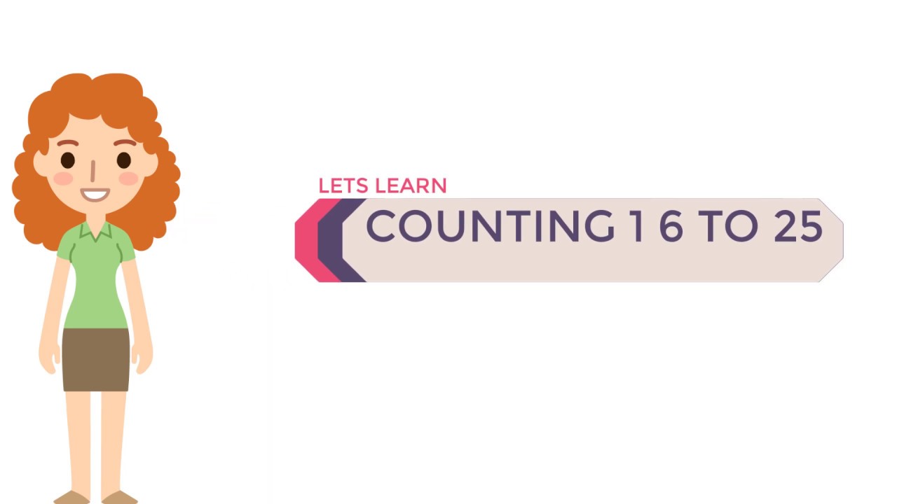 counting numbers 16 to 25 - YouTube