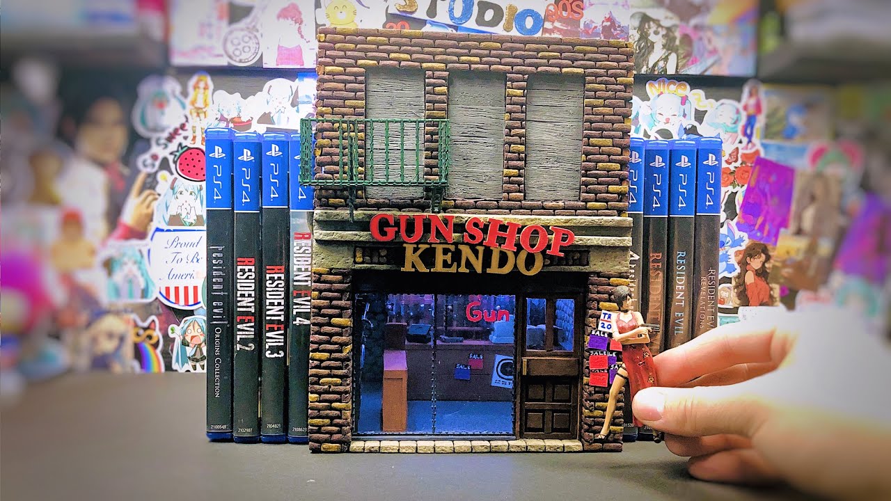 I made KENDO's Gun Shop into a Book Nook! - YouTube