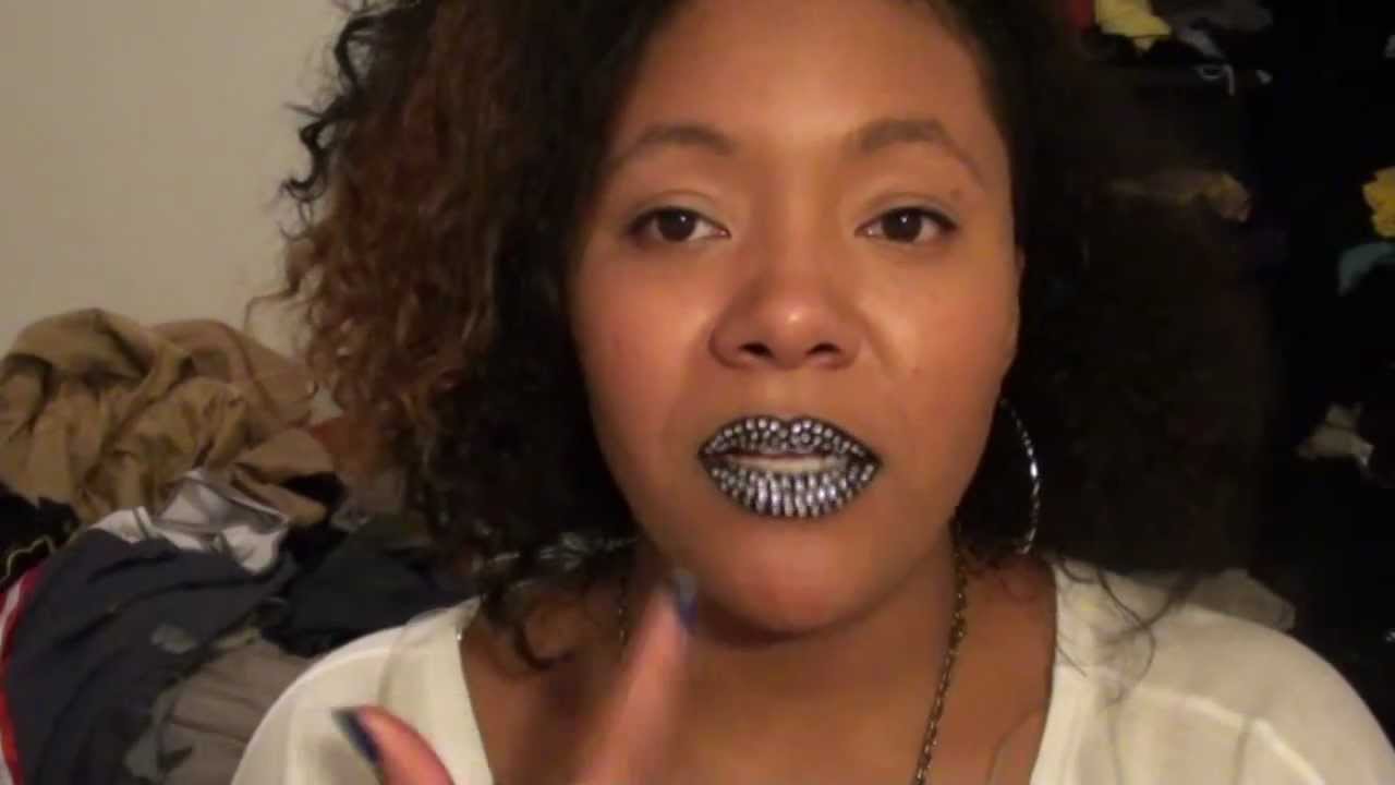 Rhinestone Lip Tutorial! - YouTube