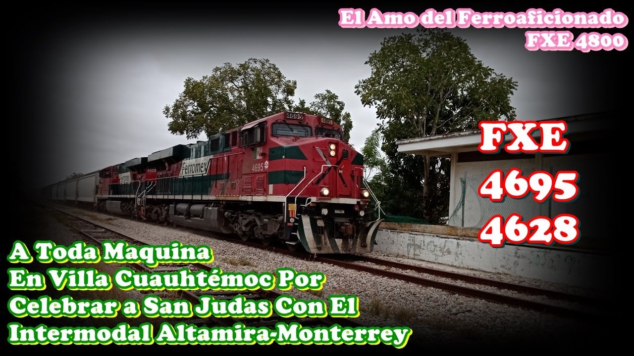 IALTMTY FXE ES44AC 4695 4628 🚂🚂☁️😷 - YouTube