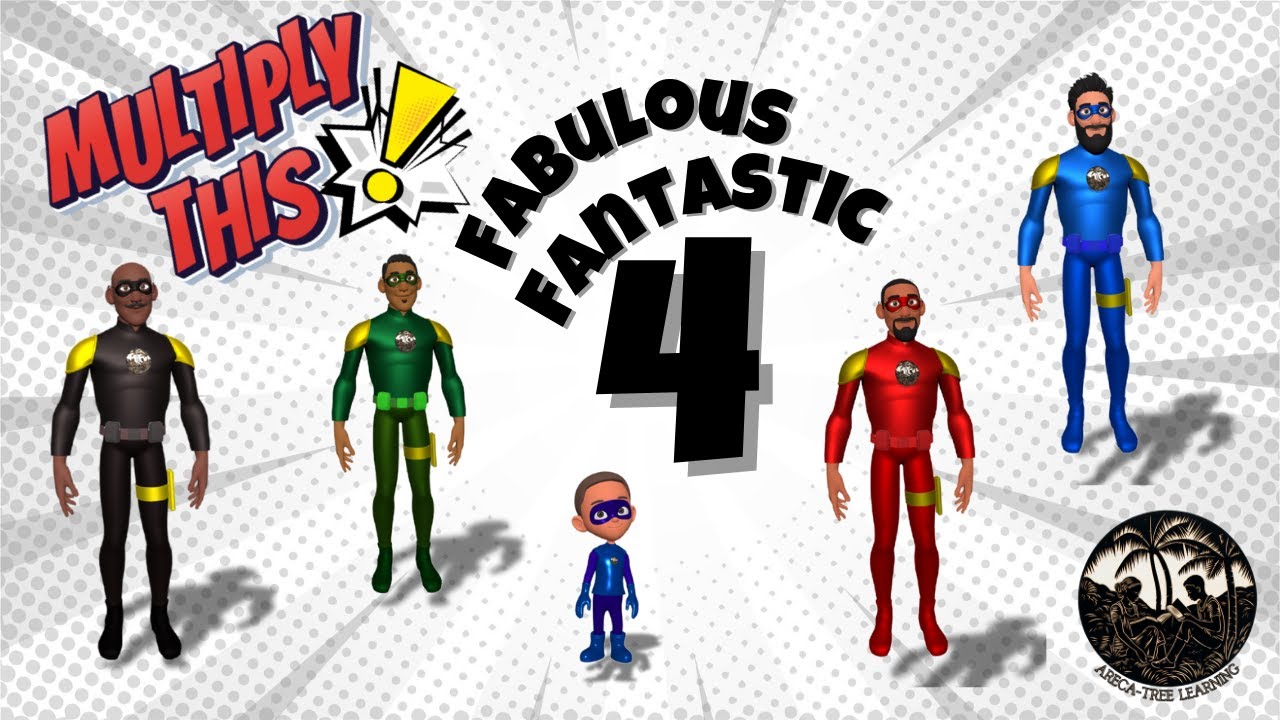 "Fabulous, Fantastic 4" | 4 Times Tables | Multiply This! | @Areca-Tree ...