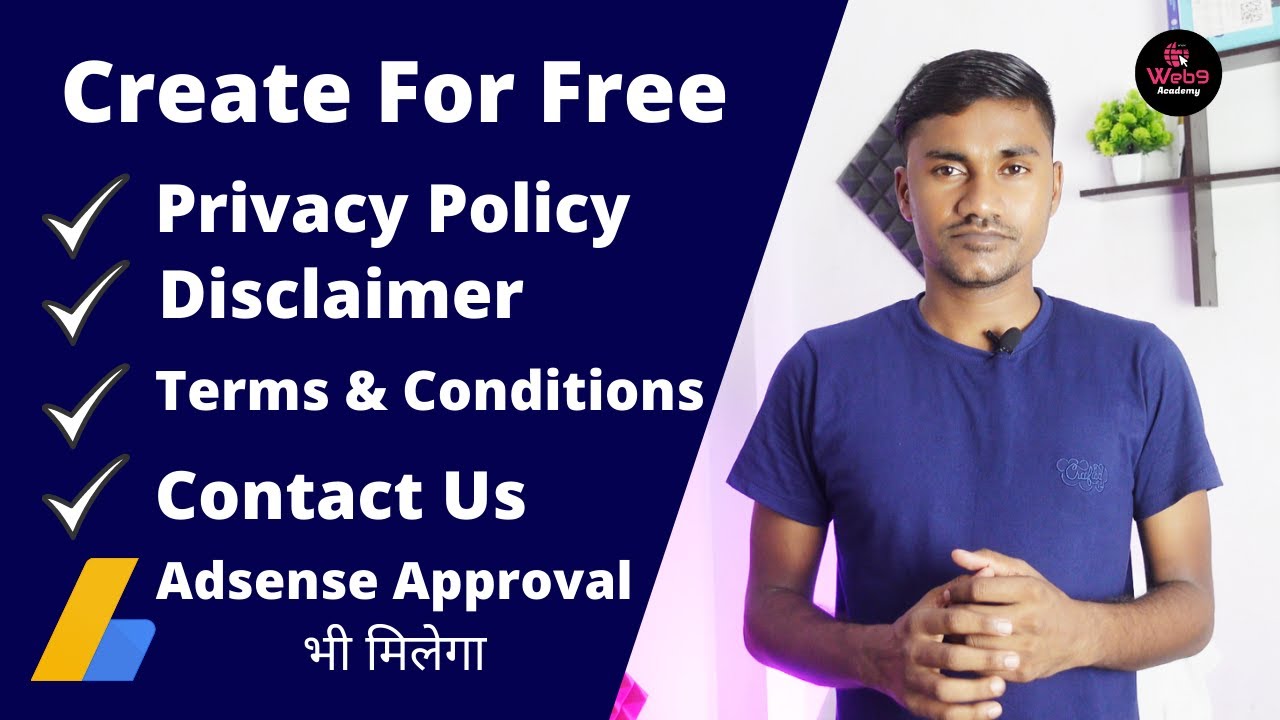 Website के लिए Privacy Policy, Disclaimer, Terms & Conditions और ...