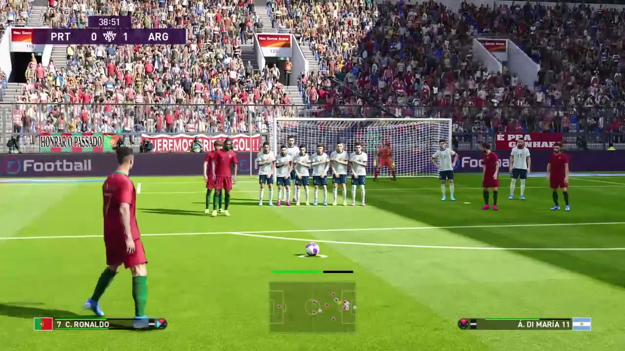 efootball pes 2020 gameplay - Football live Portugal vs Argentina ...