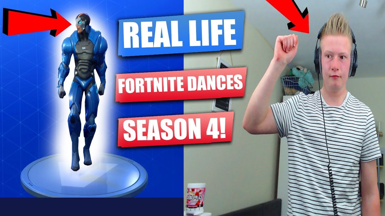 Real Life Fortnite Dances Season 4 And 3 Youtube