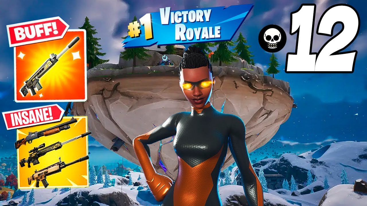 12 Elimination Solo Win Gameplay (NEW Chapter 5!) - YouTube