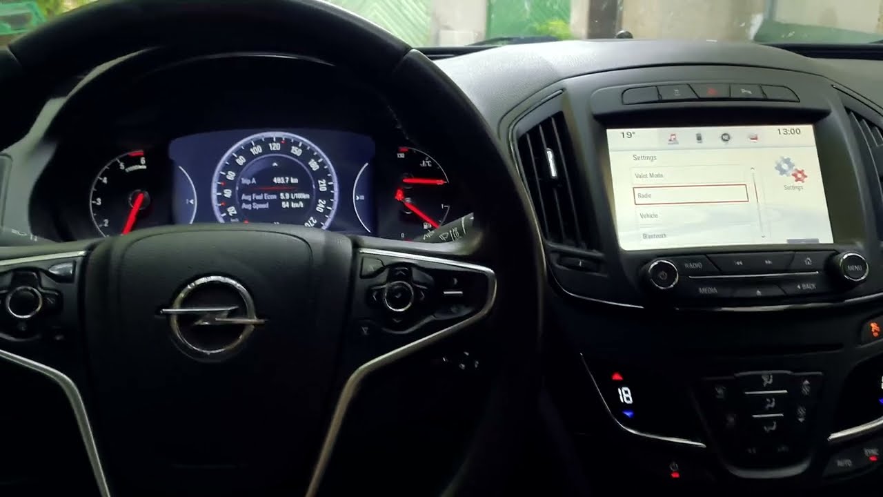 Opel Insignia interior - infotainment system and digital cockpit - YouTube