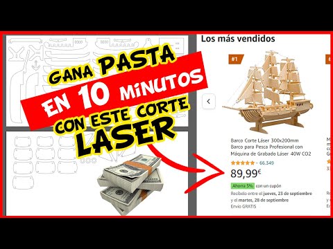 Construye BARCO por CORTE LASER ⚓️  Paso a Paso 💰 Madera MDF