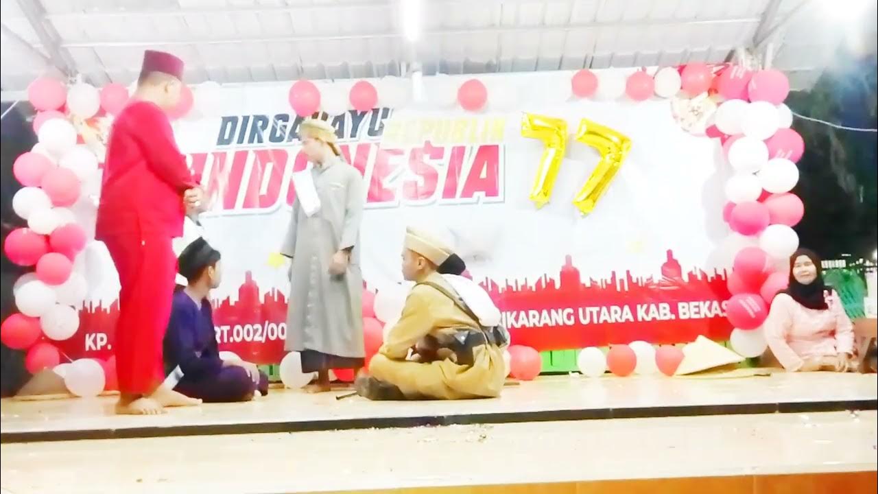 Viral Terbaru Drama HUT RI ke 77 Kp.Blok Satu tentang perjuangan KH Noer Ali Sang Singa Bekasi ...