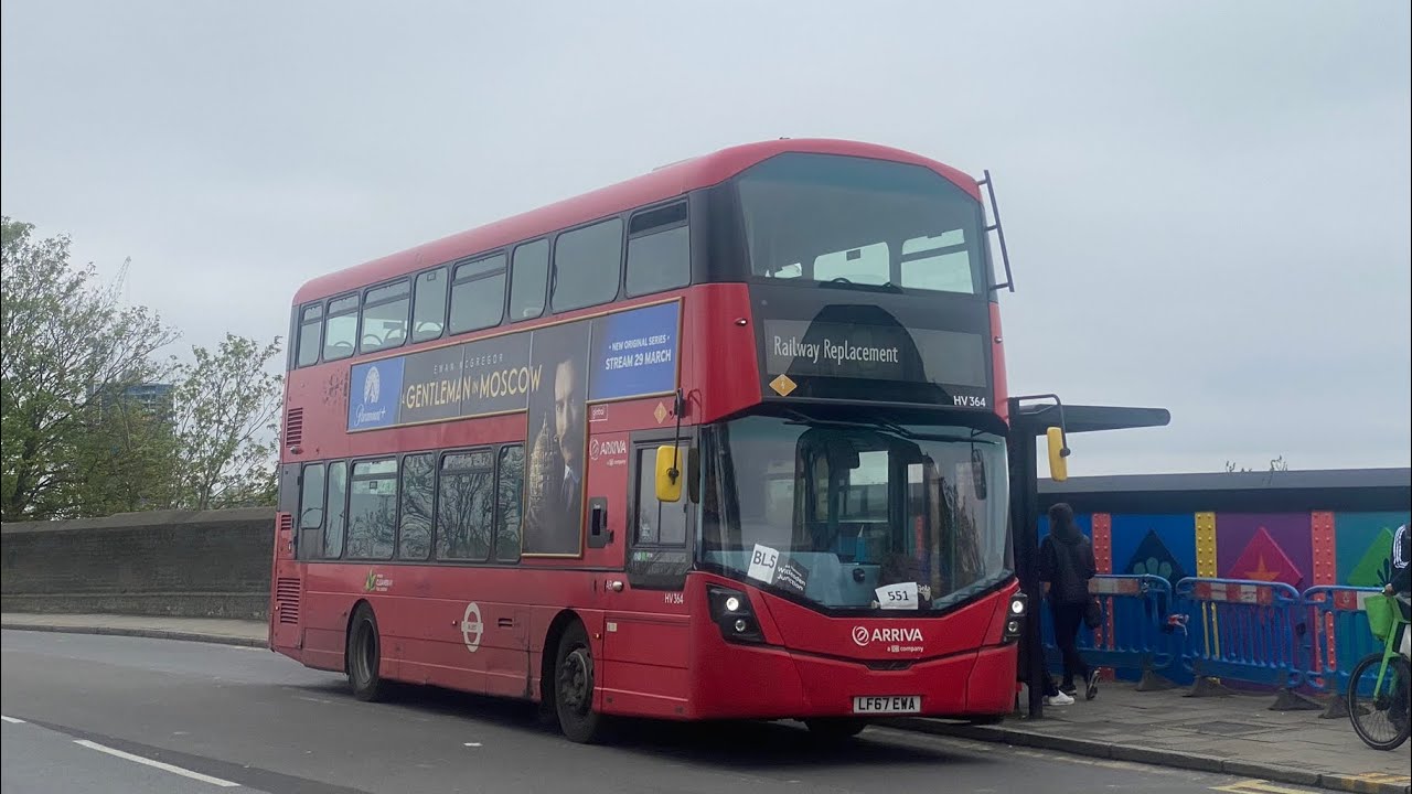 Arriva London Route BL-5 | Volvo B5LH Wright Eclipse Gemini 2 | HV364 ...