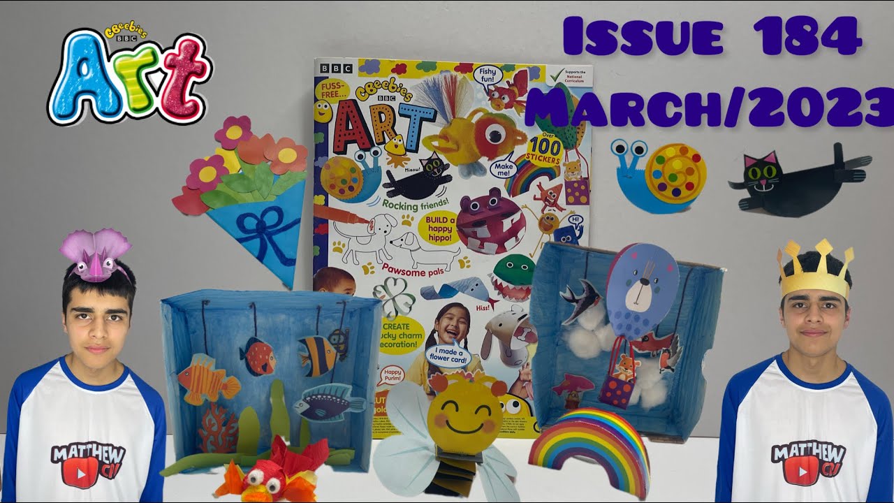 CBeebies Art Magazine, issue 184, March/2023, 💐🐠🌈 - YouTube
