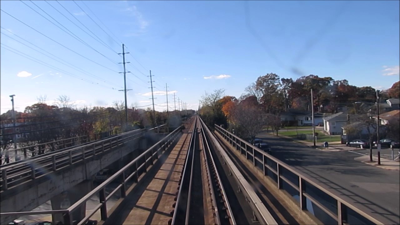 LIRR LIRR M3 Front Window Babylon to Bellmore - YouTube