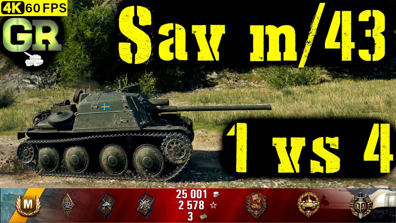 World of Tanks Sav m/43 Replay - 8 Kills 1.2K DMG(Patch 1.4.0) - YouTube