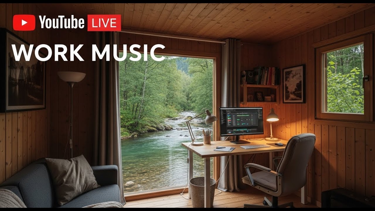 The Study Lounge • Chill Ambience, Peaceful Rain, Focus Vibes - YouTube