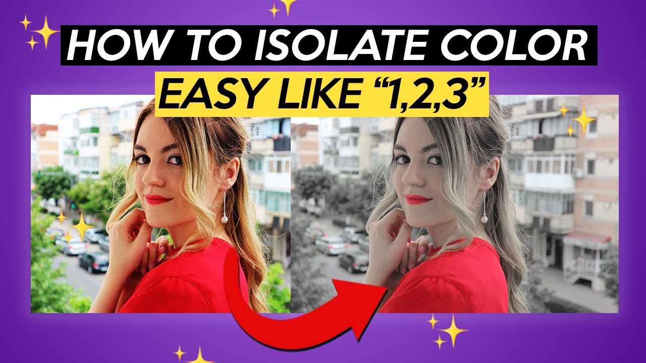 How to isolate color in a photo Photoshop Tutorial - YouTube
