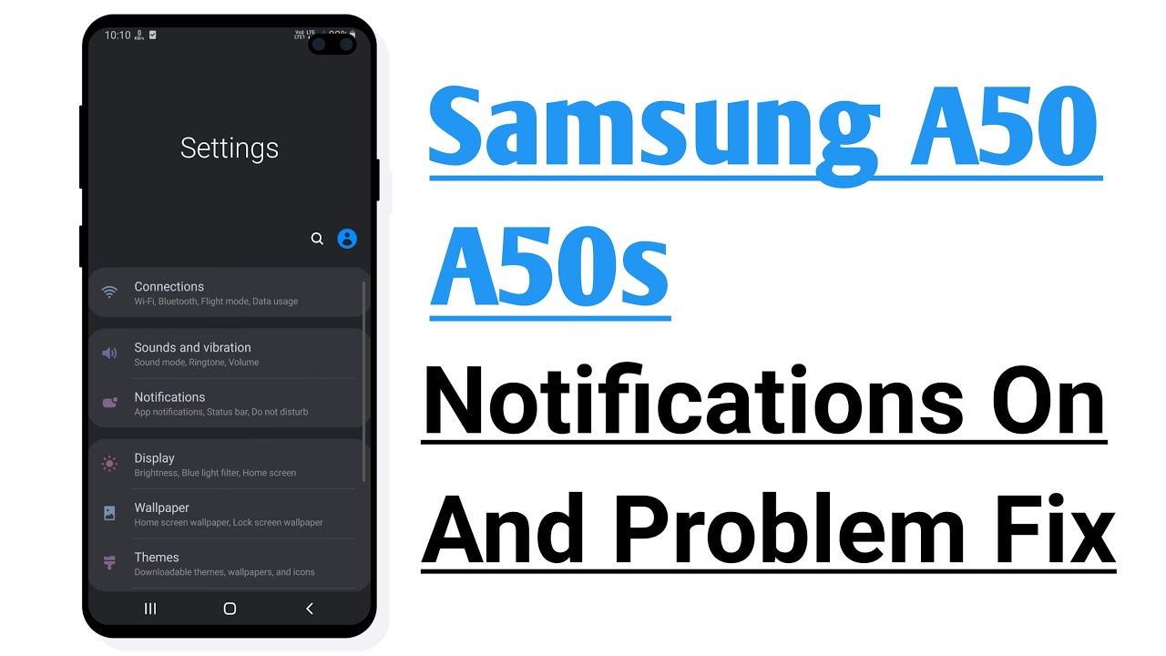 Samsung A50, A50s Notification On And Notification Related Any Problems ...