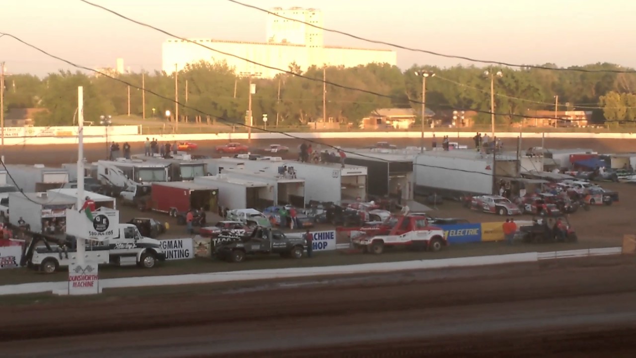 RACING IS BACK AT ENID SPEEDWAY!! PURE STOCK WRECK! - YouTube
