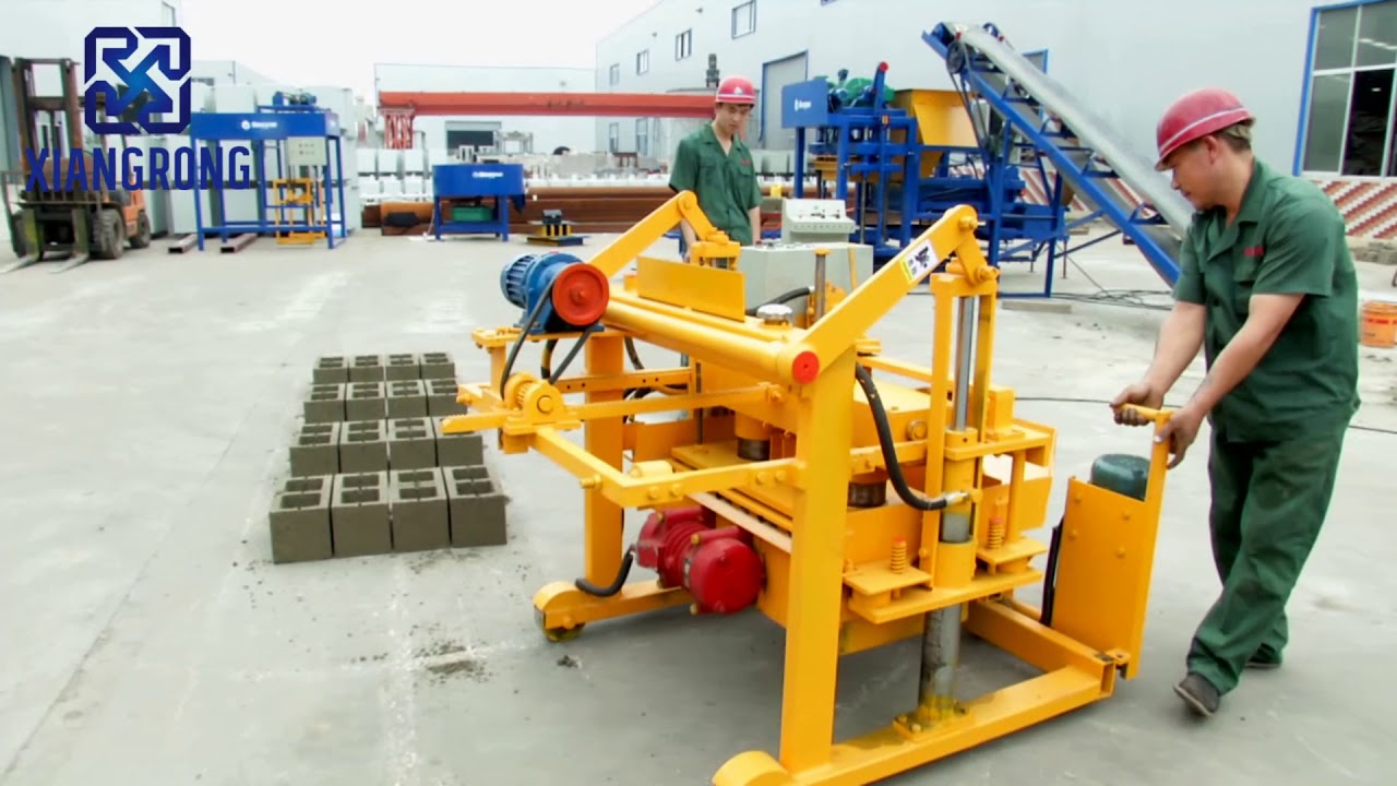 small mobile block making machine egg layer brick machine for beginner ...