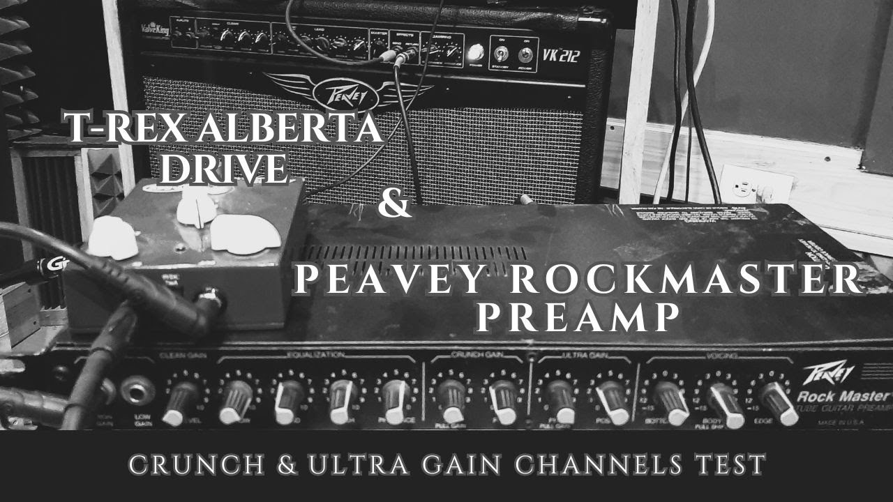 T-REX ALBERTA LIKE A DRIVE WITH PEAVEY ROCKMASTER PREAMP - YouTube