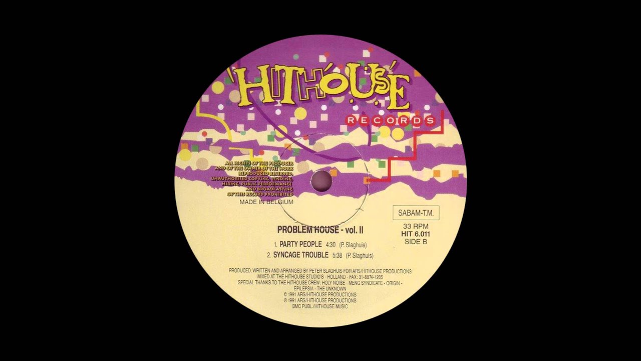 PROBLEM HOUSE - Vol. II - B2 Syncage Trouble || HitHouse Records - 1991 ...