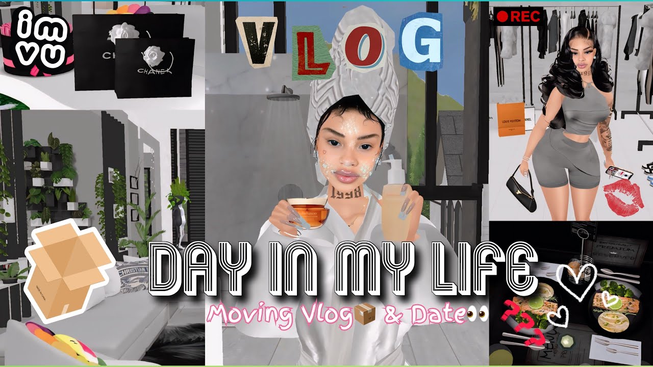 IMVU VLOG WITH VOICEOVER🏝️ | Moving Vlog📦, Get Ready With Me For My ...
