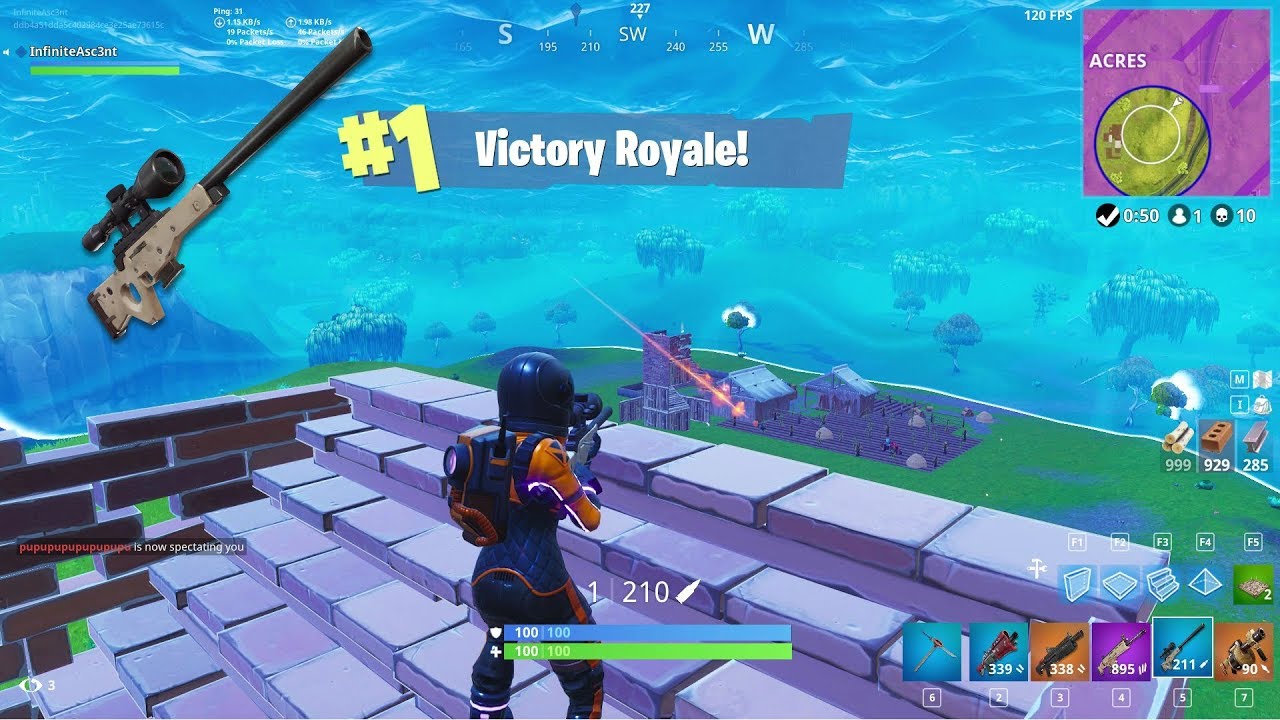 Fortnite Victory Royal! First PC win! - YouTube