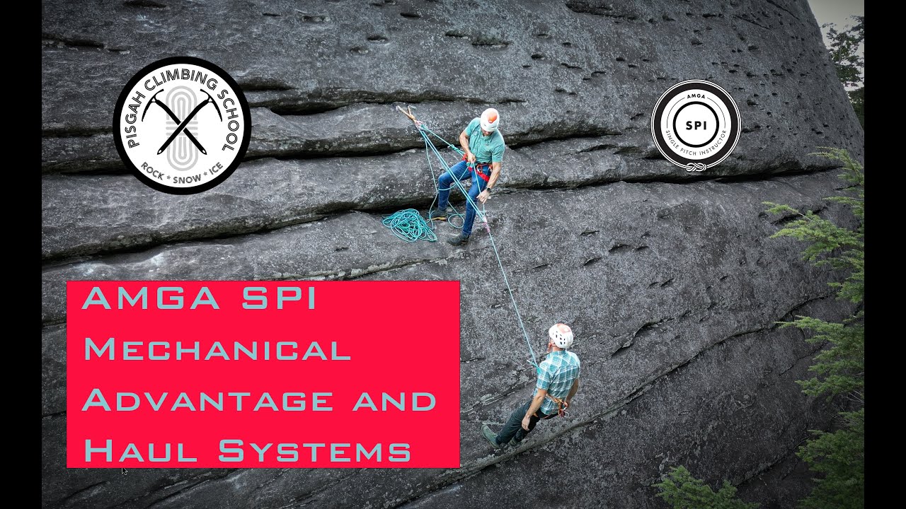 AMGA SPI curriculum: How to raise a climber from above. - YouTube