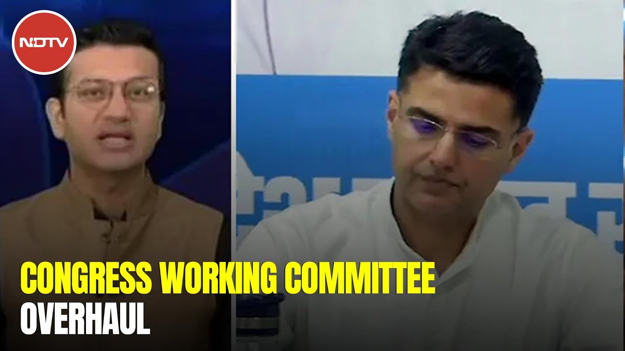 Sachin Pilot Enters Congress Working Committee In Major Reshuffle - YouTube