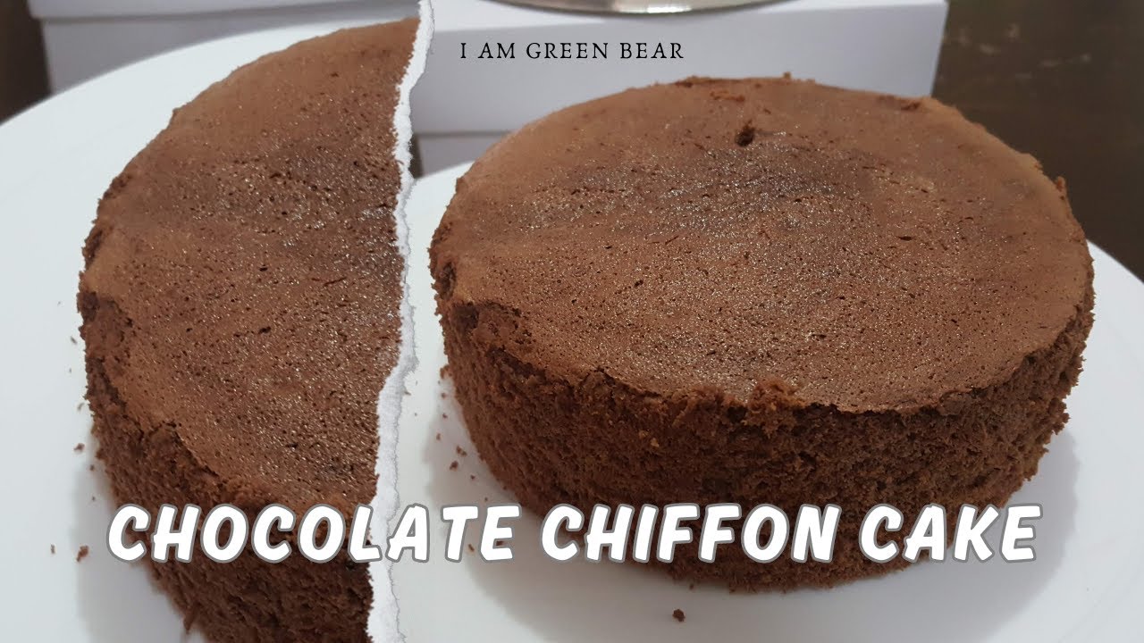Chocolate Chiffon Simple Easy Recipe Cake Recipe Cake decorating - YouTube