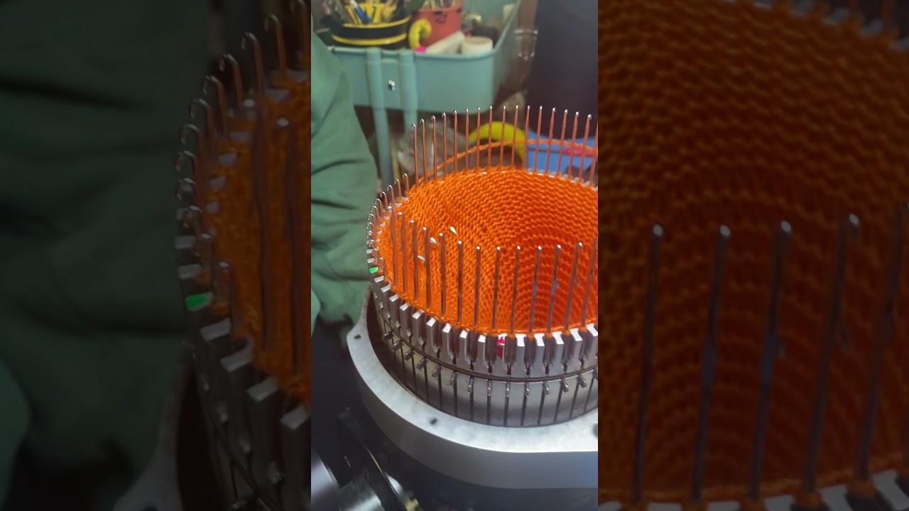 Heel Part 2: Increase. Newbie knits first heel on CSM. - YouTube