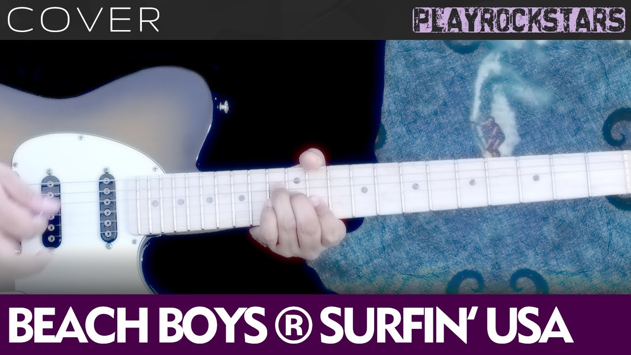 como tocar SURFING USA en guitarra BEACH BOYS ⭐️ COVER / ACORDES / SOLO ...