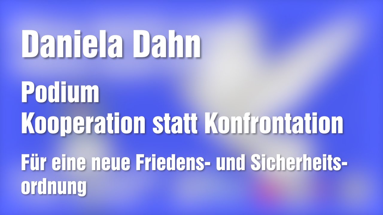 Daniela Dahn - Mit der UNO-Charta ist Frieden möglich - YouTube