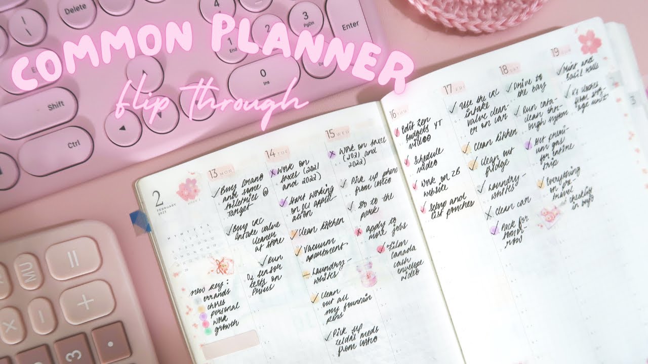 flip through my common planner with me | my thoughts on a year in the ...