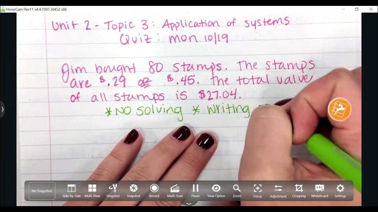 Linear systems of equations - Application word problems - YouTube