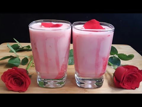 Rose lassi recipe l Summer special recipe l - YouTube