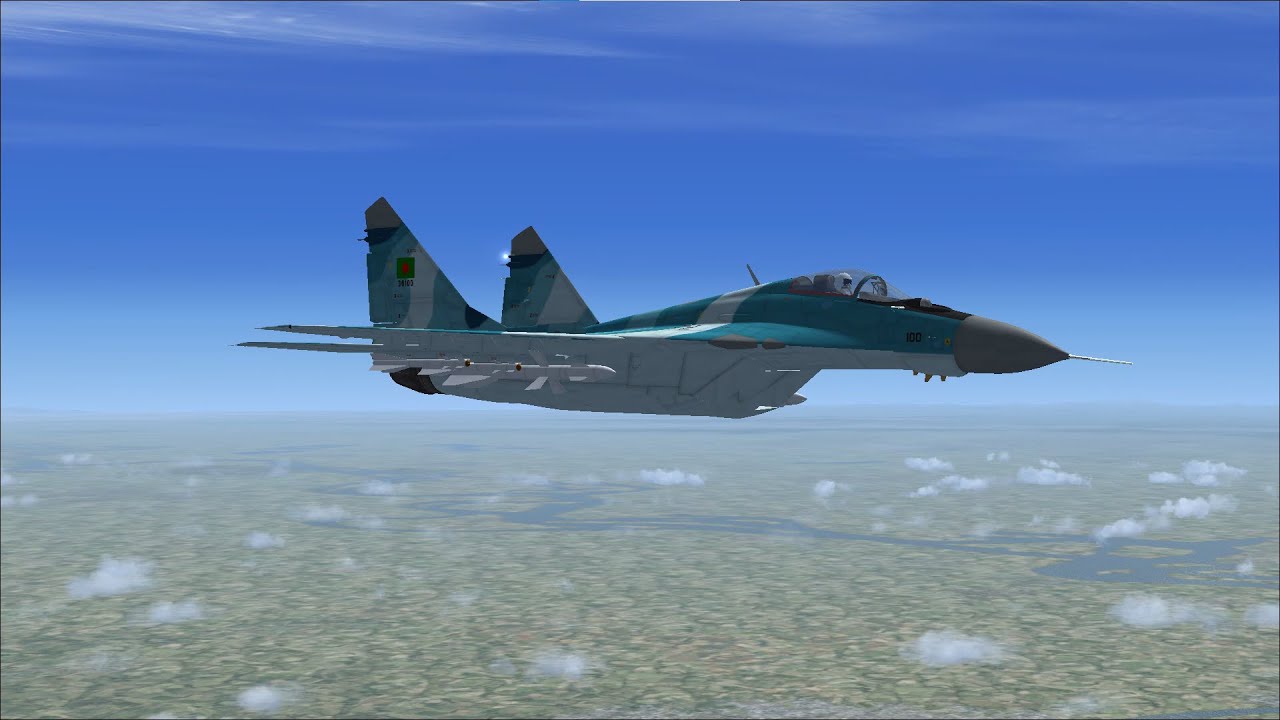 Mig 29 - Bangladesh Air Force - Microsoft Flight Simulator X - YouTube