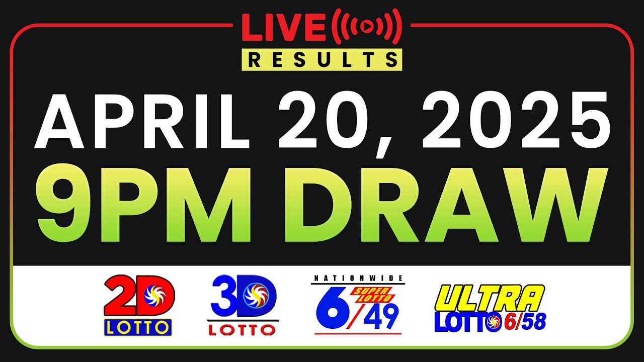 LIVE 9PM PCSO LOTTO RESULTS TODAY APRIL 20, 2025 | SWERTRES EZ2 - YouTube