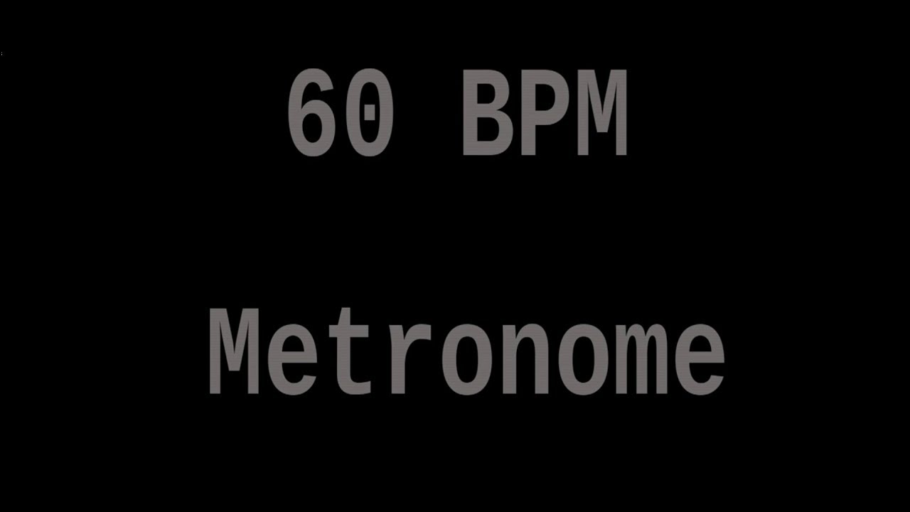 60 BPM Metronome for 12 Hours - YouTube