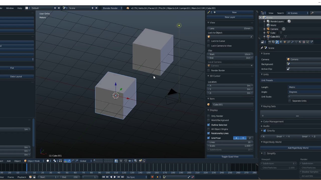 Blender units and scale 2 - YouTube