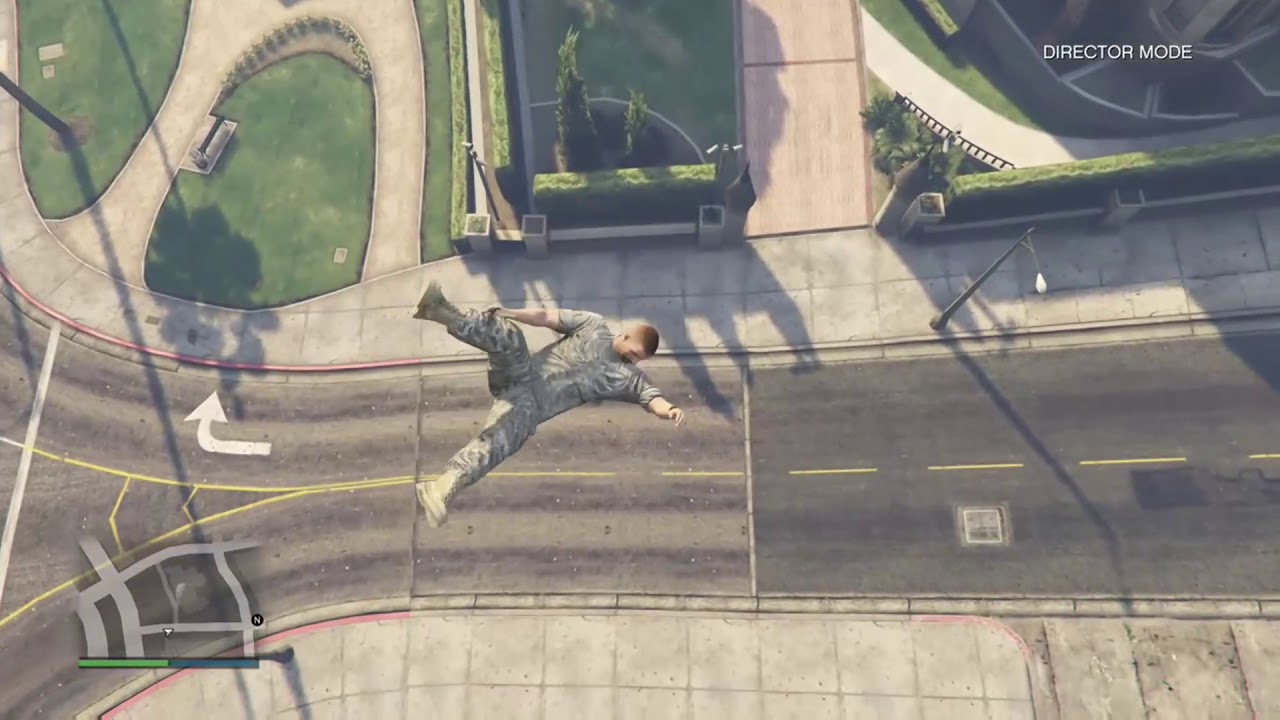Grand Theft Auto V Falling Off Buildings Compilation [14] - YouTube