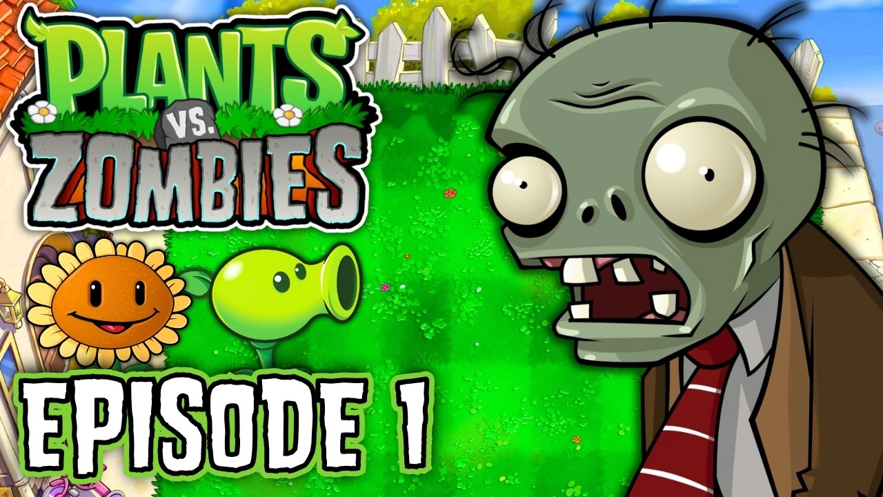 Plants vs. Zombies - Part 1 - Gameplay Walkthrough - World 1 - Levels ...