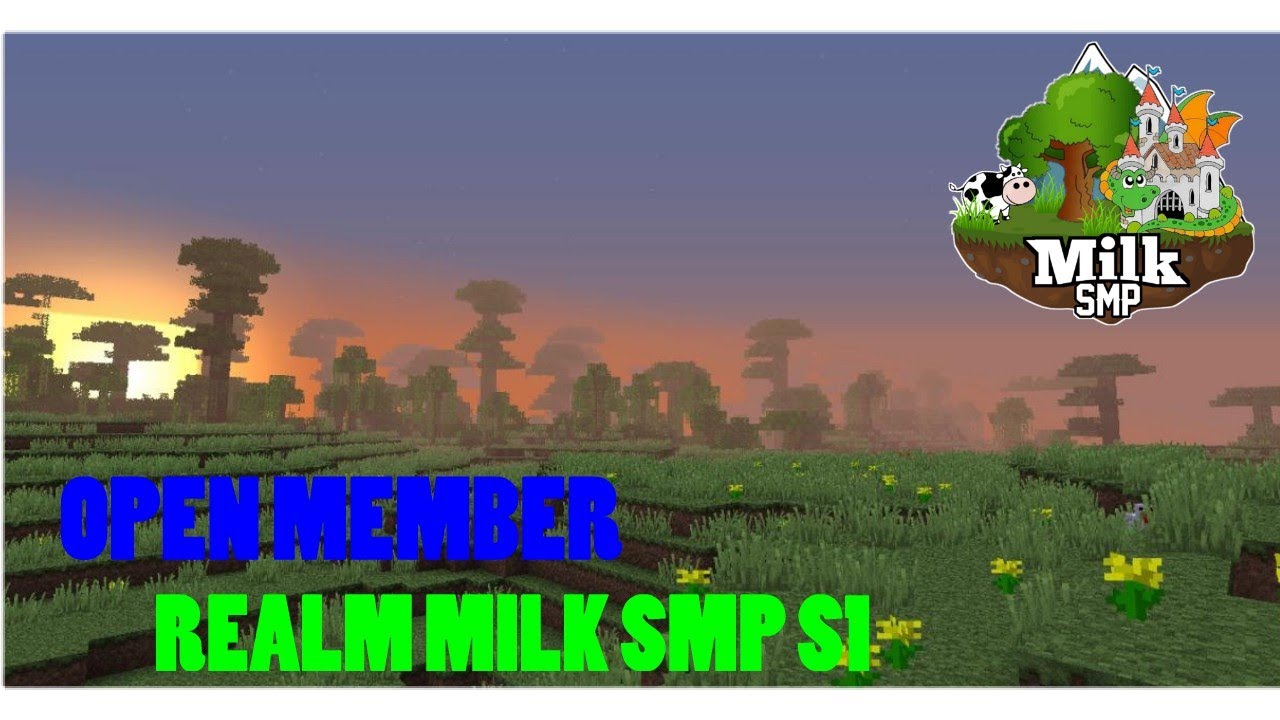 #milksmp#minecraft OPEN MEMBER REALM MILK SMP S1 - YouTube