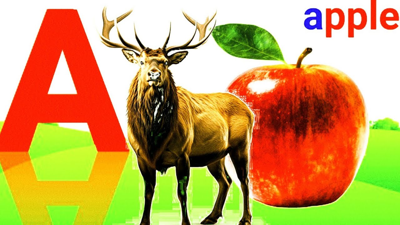 ABCDE/ A FOR APPLE, B FOR BED, LEARN ALPHABETS ABCD - YouTube