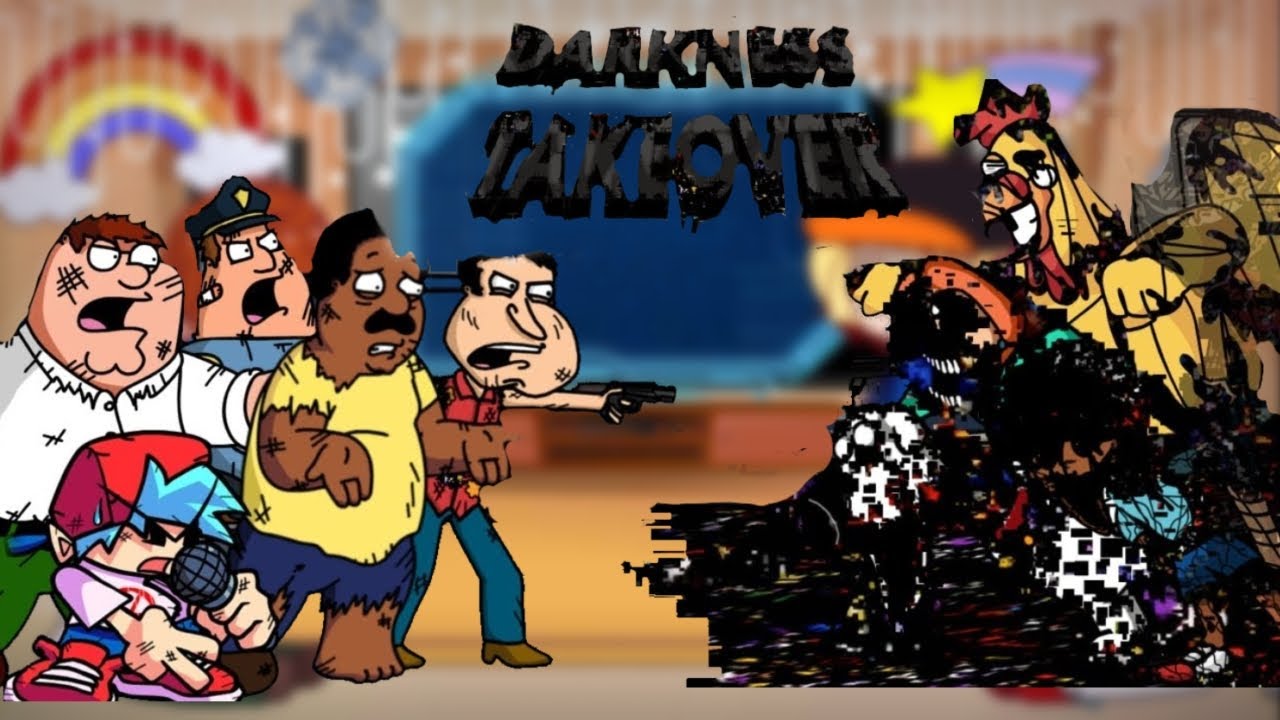 Family guy react to fnf darkness takeover family guy aftermath with ...