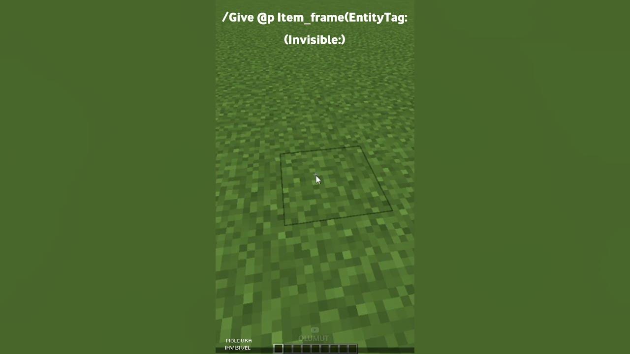 Como Fazer Moldura Invisivel No Minecraft Shorts Youtube