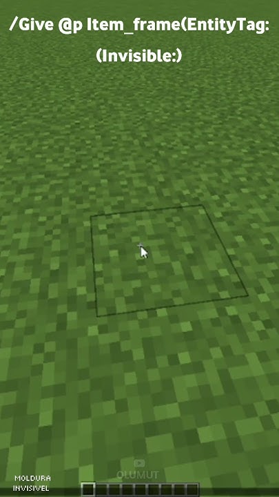 Como Fazer Moldura Invisivel No Minecraft Shorts Youtube